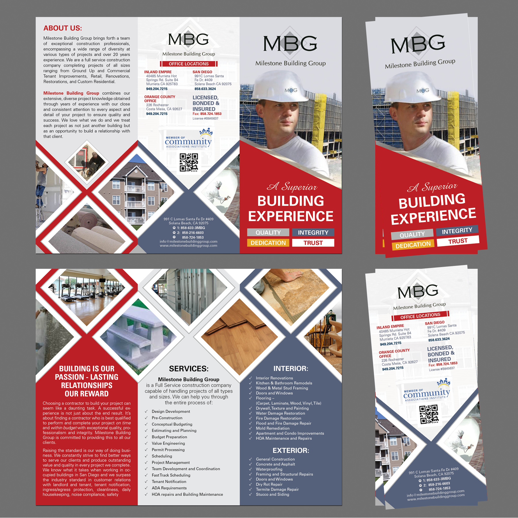 Construction Company Brochure Samples Master Of Template Document